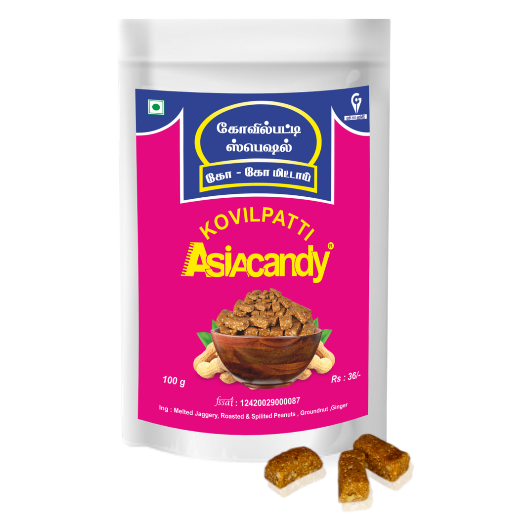 Kovilpatti Kadalai Mittai, chikki bar, chikki candy,Asia Candy ...